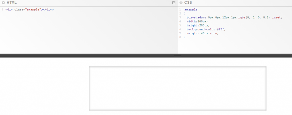 Inner shadow with CSS — WebTalkTo version 9